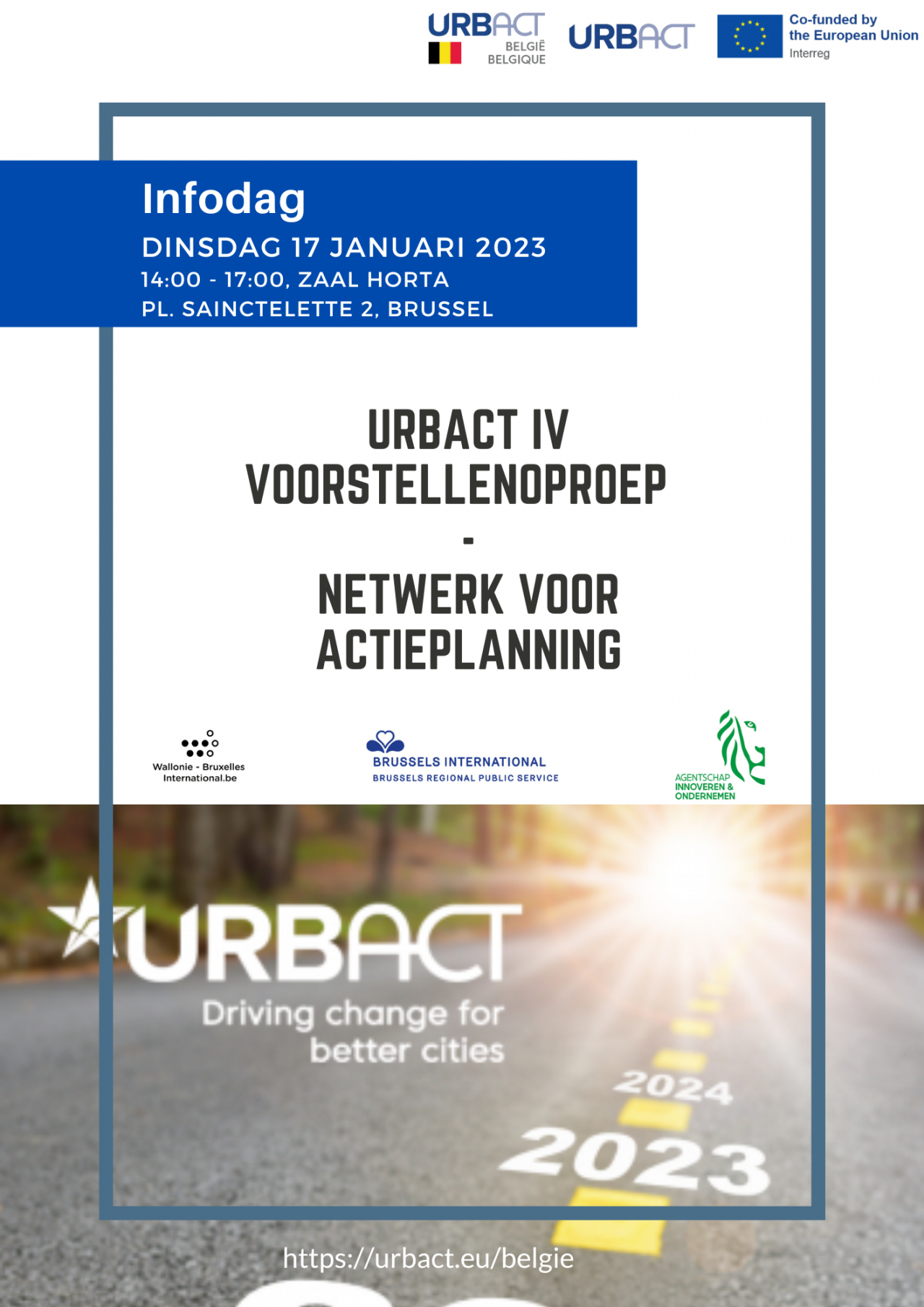 Infodag URBACT IV – Dinsdag 17 januari 2023 | urbact.eu